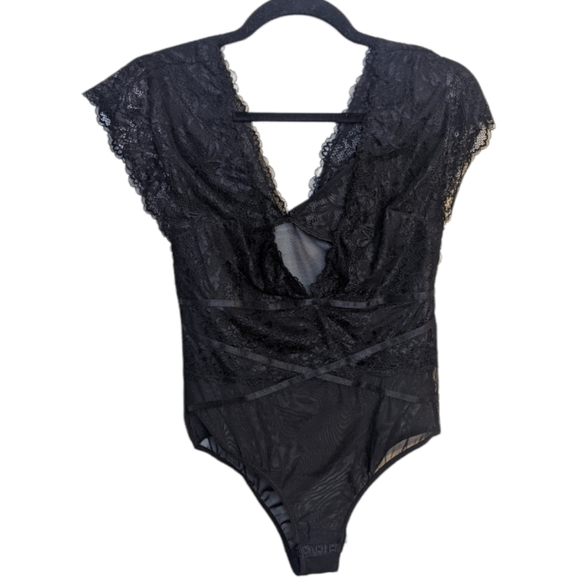 Primark | Tops | Primark Black Lace Bodysuit | Poshmark